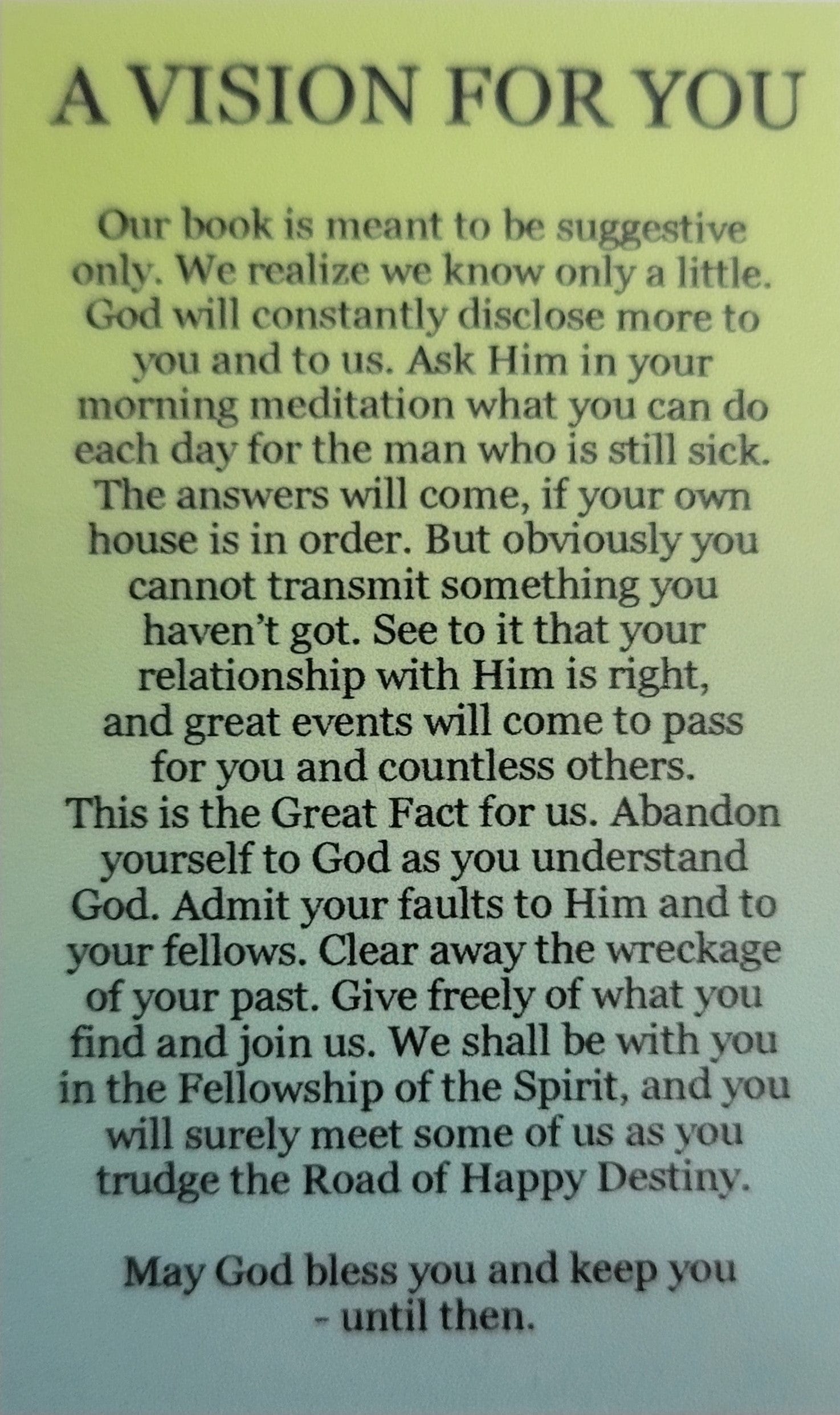 Sobriety Wallet Cards | Gifts for Your Loved Ones - Gift of Recovery