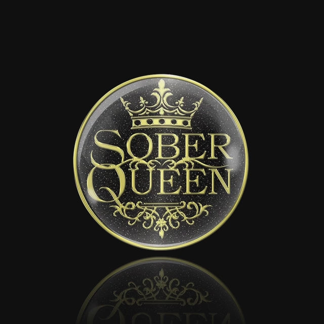 AA Recovery Medallion - Sober Queen