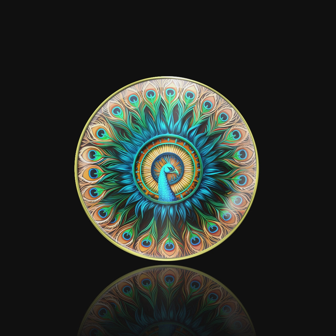 Be Proud, Recover Out Loud Peacock Recovery Medallion