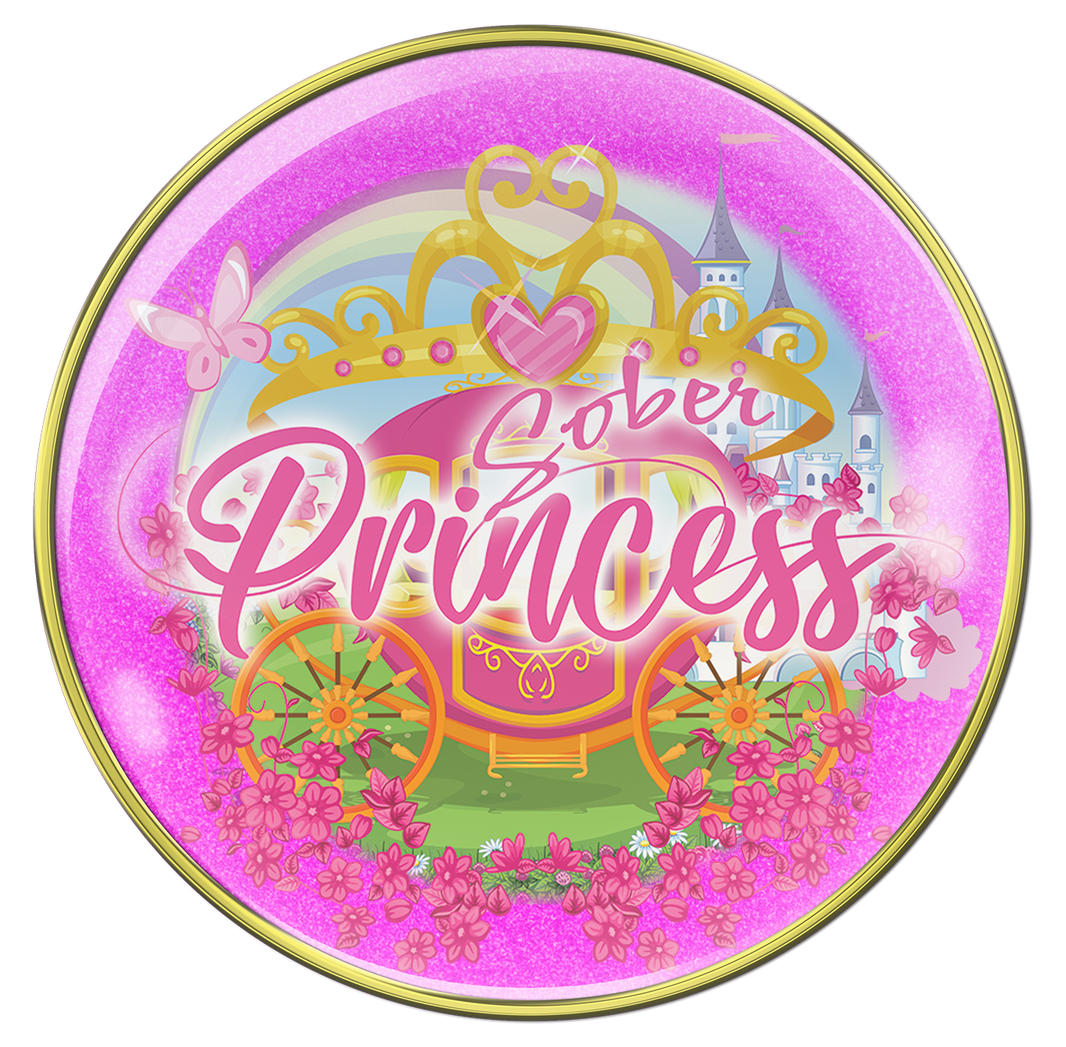 AA Recovery Medallion - Sober Princess